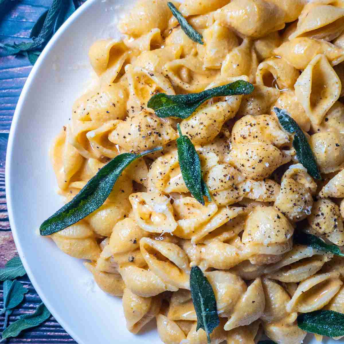 Pumpkin Ricotta Pasta - with Browned Butter and Crispy Sage