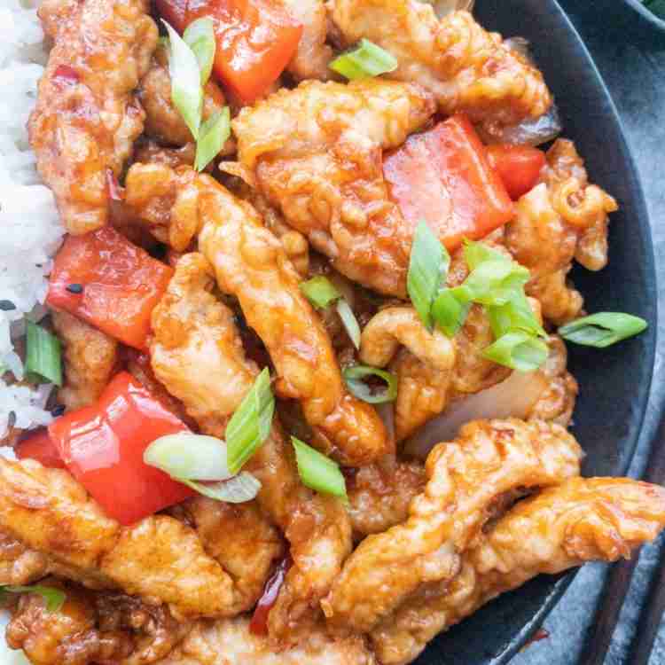 Dragon Chicken with Sesame Rice