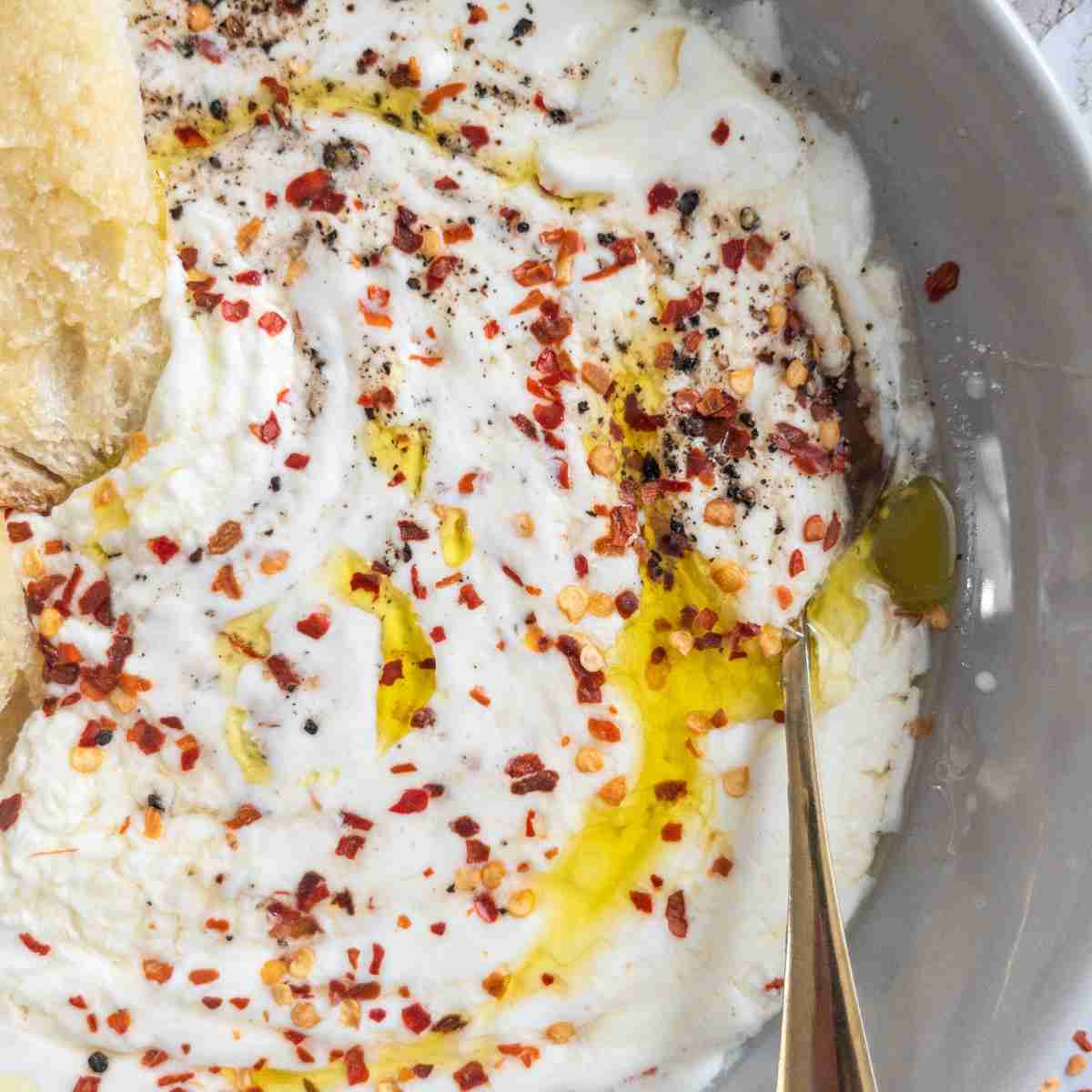 Blended Cottage Cheese - with Honey & Chili