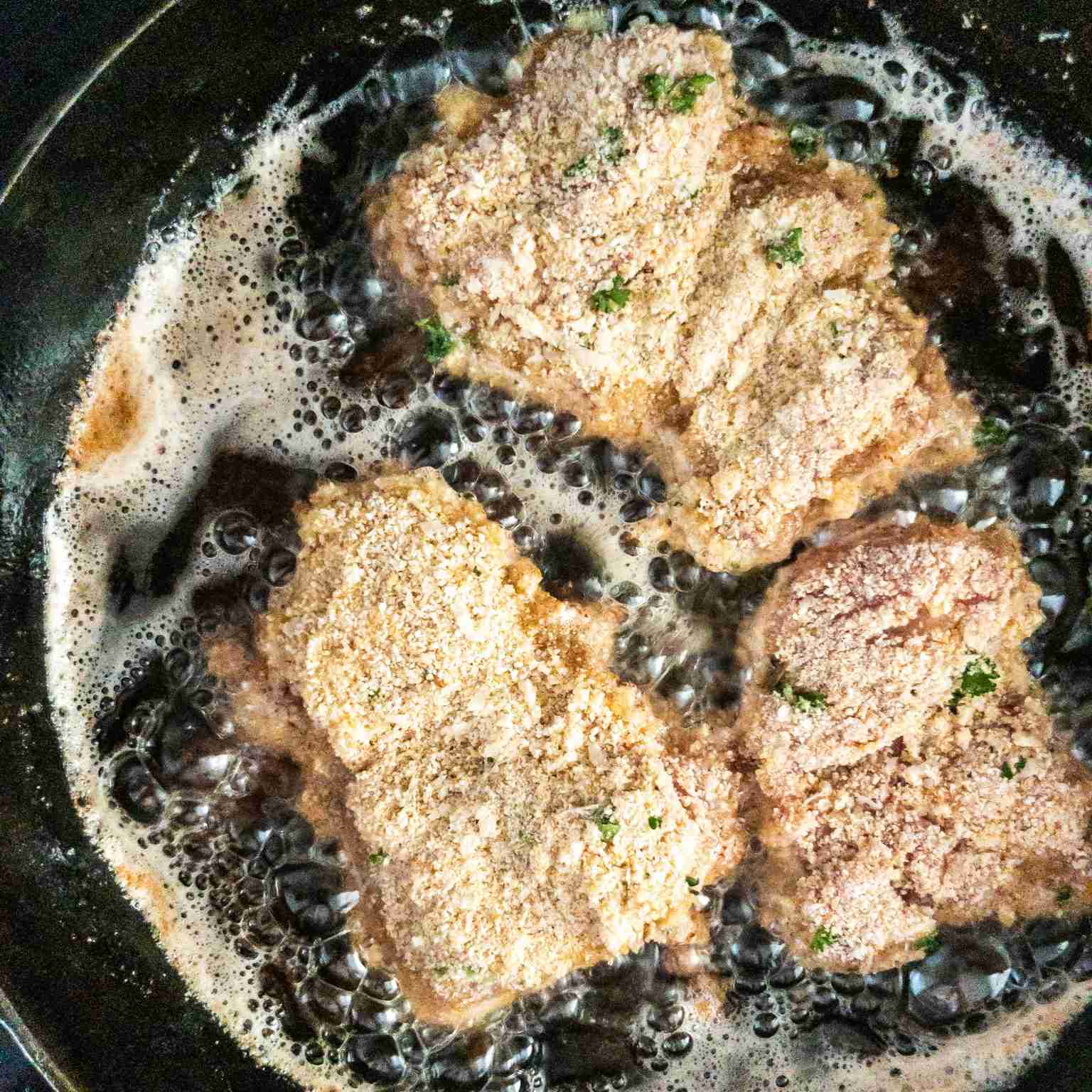 Cast Iron Chicken Parmesan - One Skillet. SO EASY.