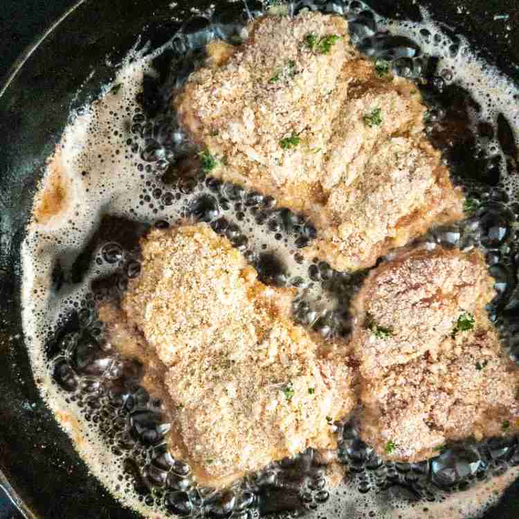 Cast Iron Chicken Parmesan - One Skillet. SO EASY.