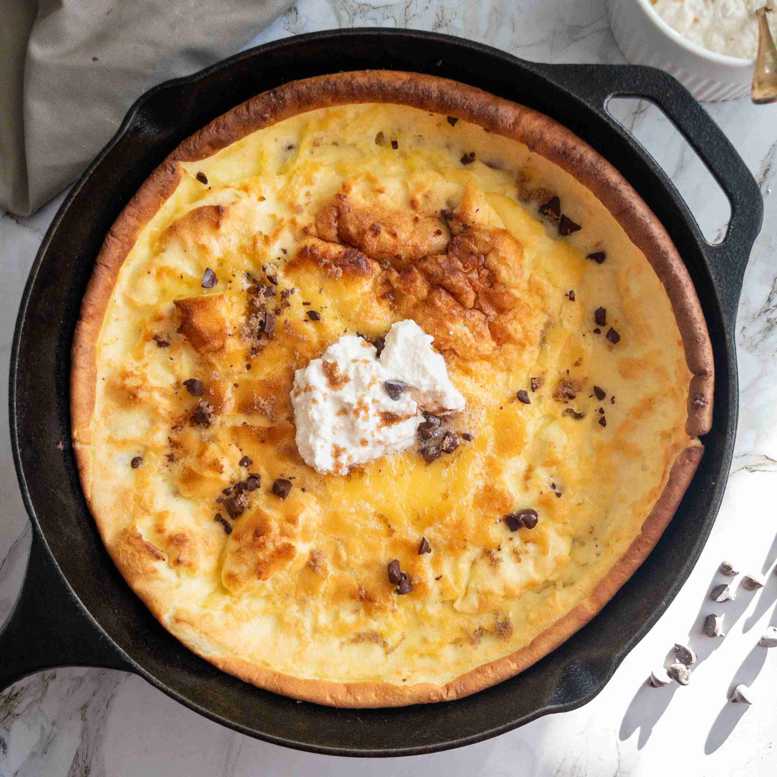 Cannoli Dutch Baby - With Brown Sugar Ricotta