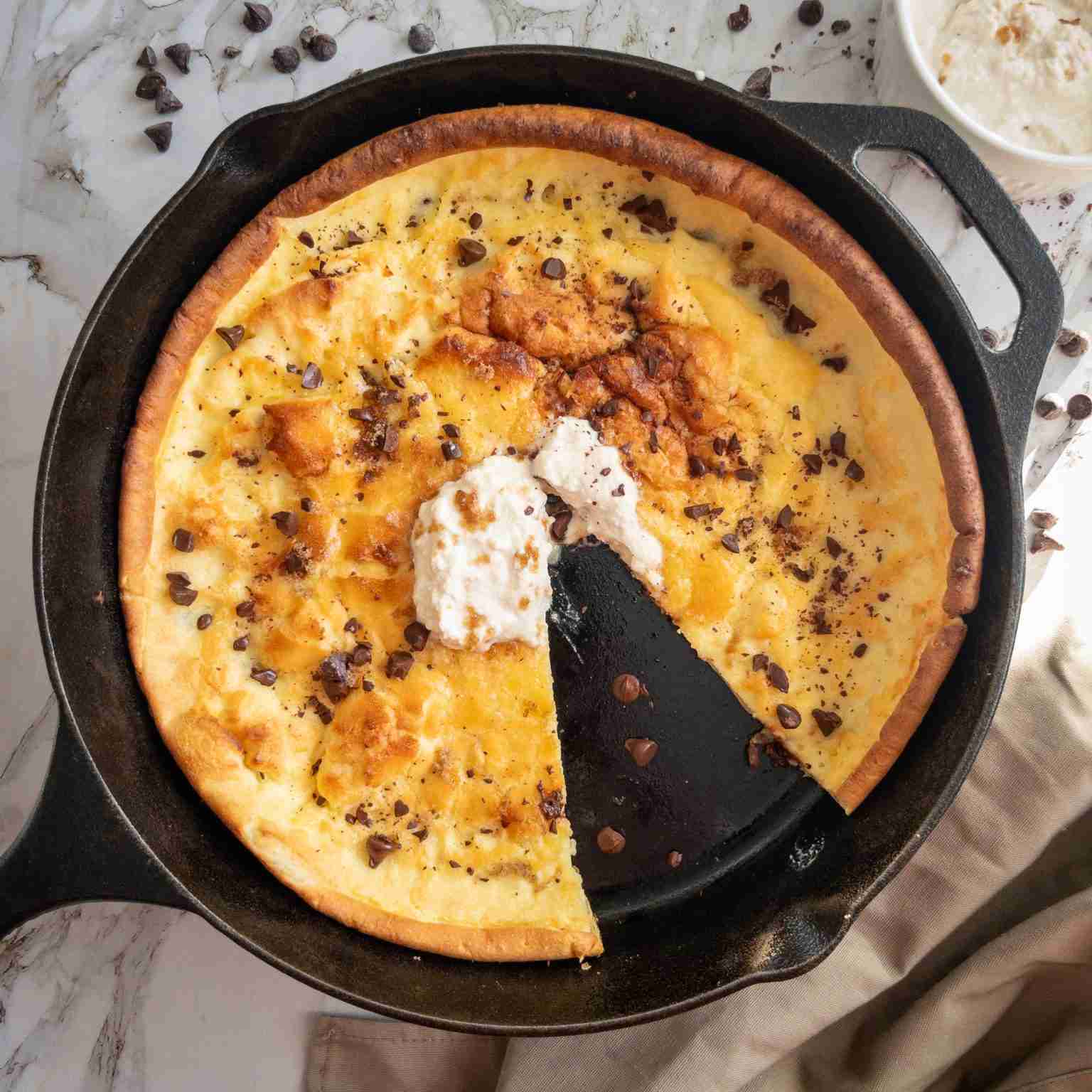 Cannoli Dutch Baby - With Brown Sugar Ricotta