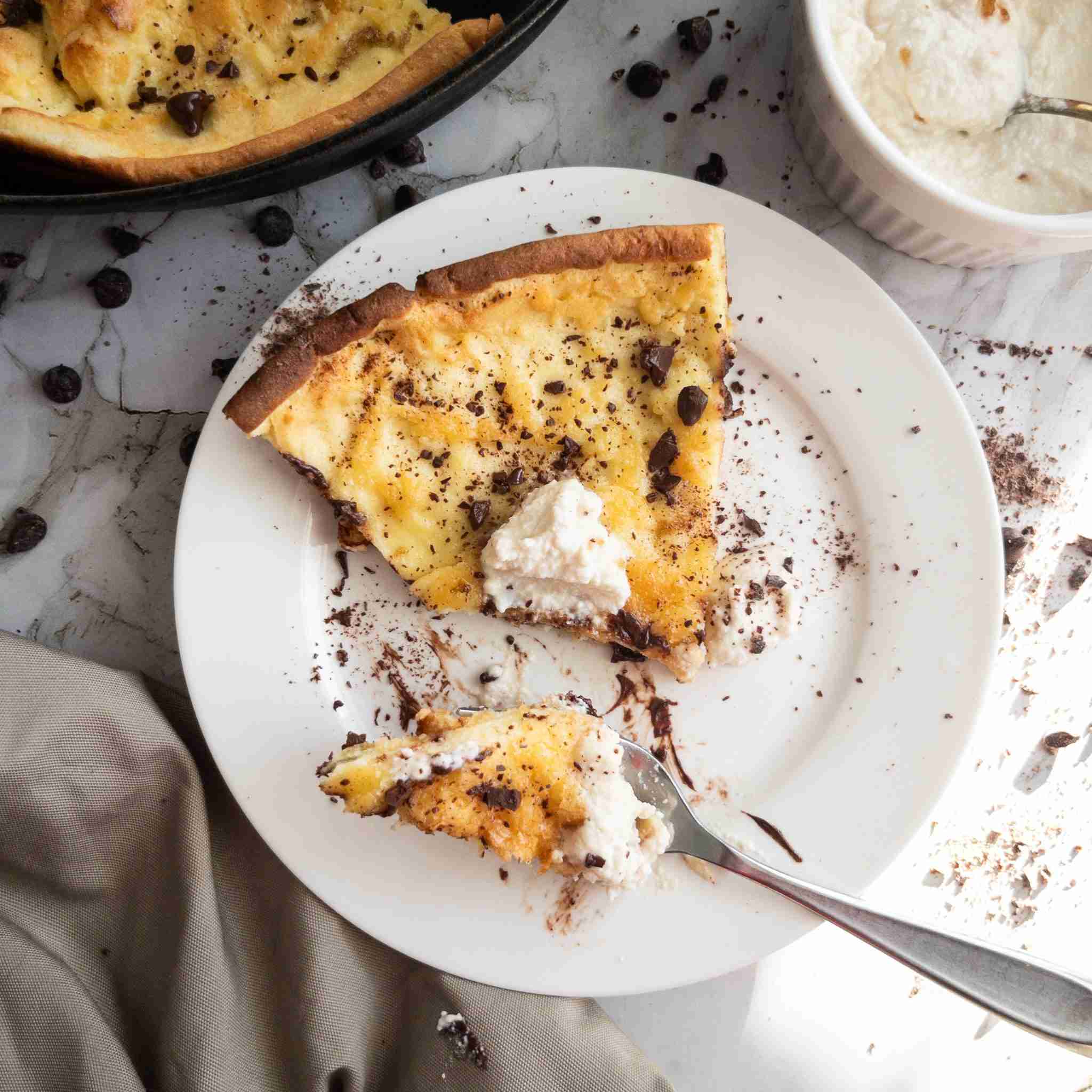 Cannoli Dutch Baby - With Brown Sugar Ricotta