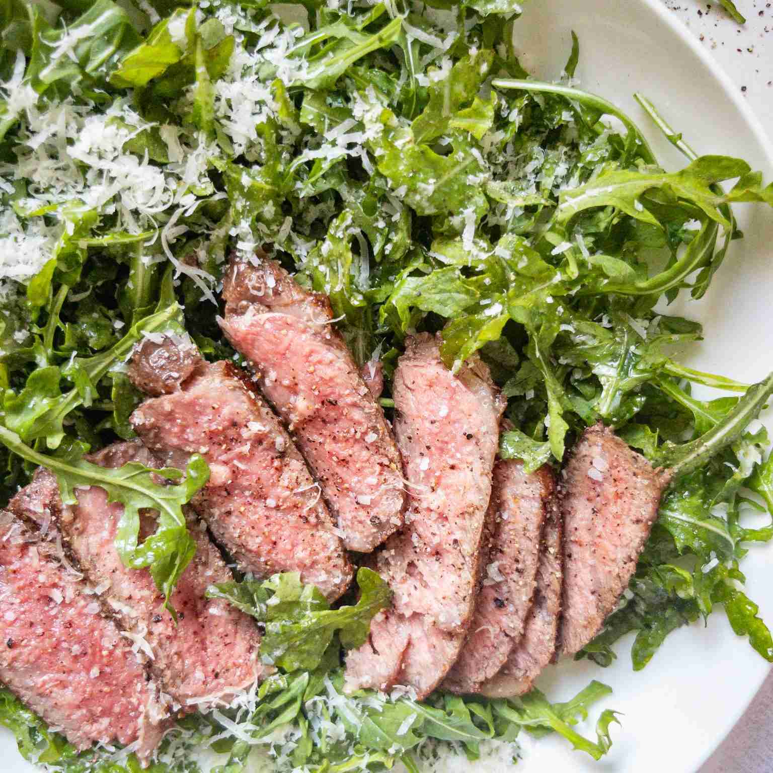 Arugula Salad with Steak - Most Impressive Easy Meal Ever.