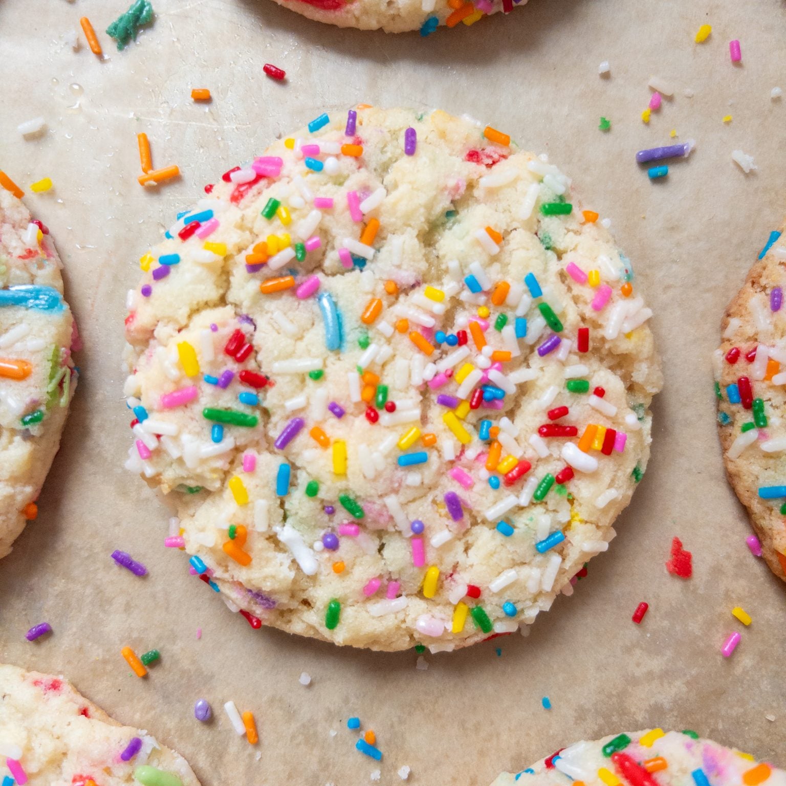Sprinkles Sugar Cookies - The BEST! Quick, easy, chewy, YUM.