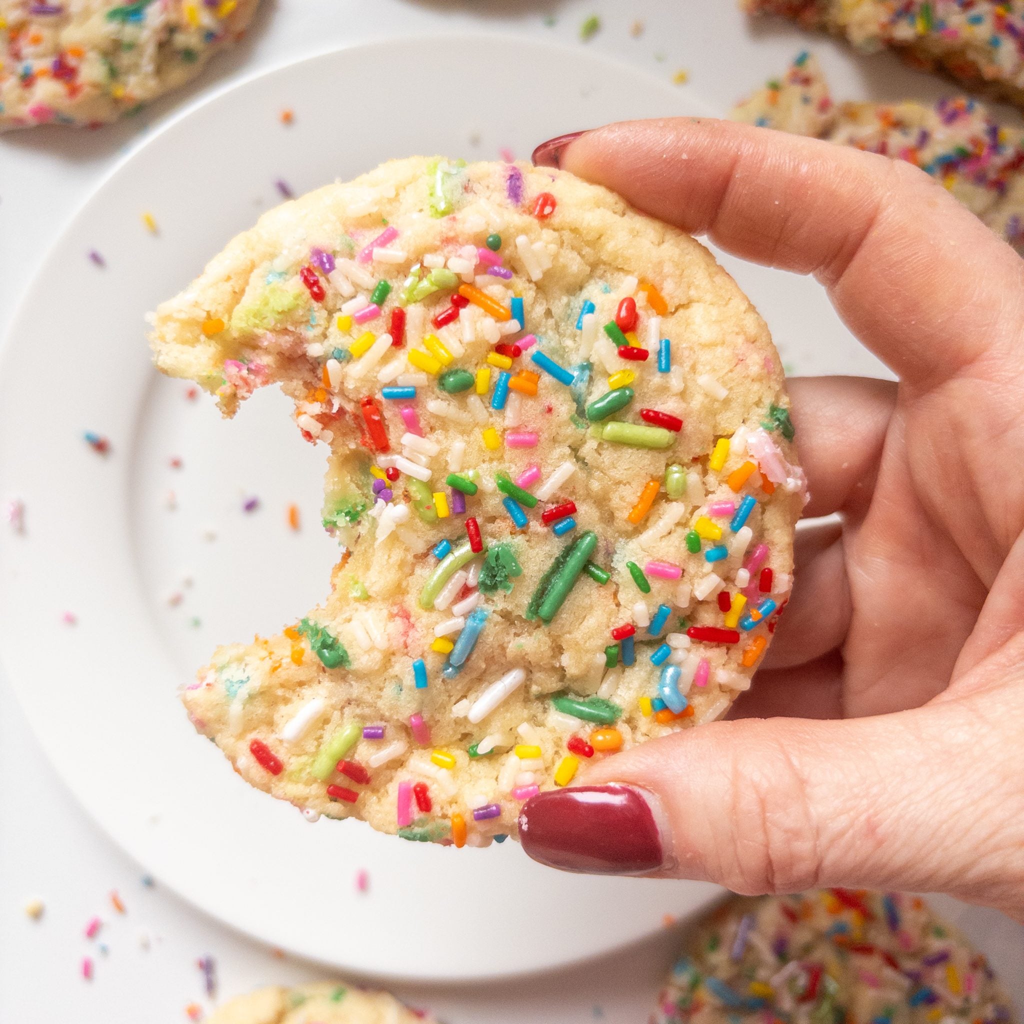 Sprinkles Sugar Cookies - The BEST! Quick, easy, chewy, YUM.